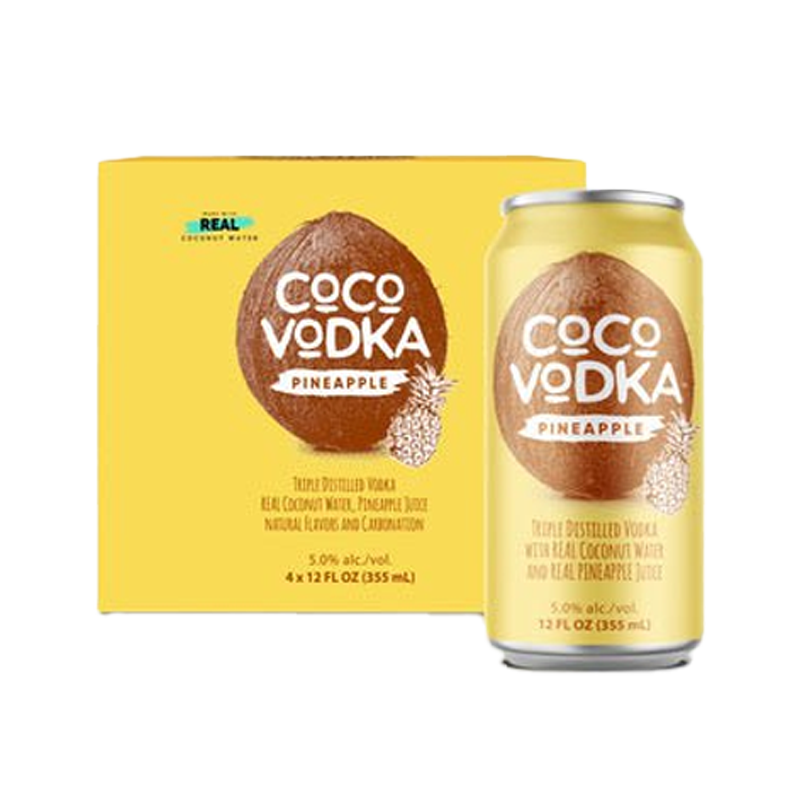 COCO VODKA - PINEAPPLE 4 CANS – HORSEMAN