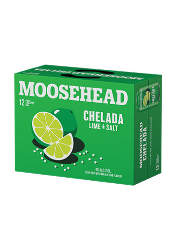MOOSEHEAD CHELADA, 355ML 12UC – HORSEMAN