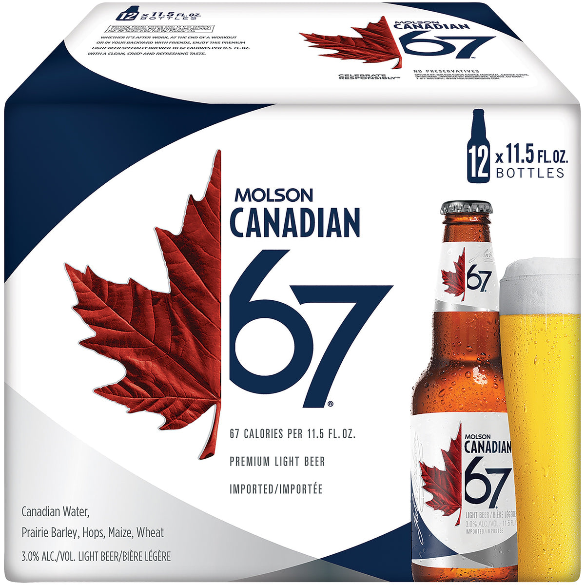 MOLSON CANADIAN 67 12 pack btl 341 ML – HORSEMAN