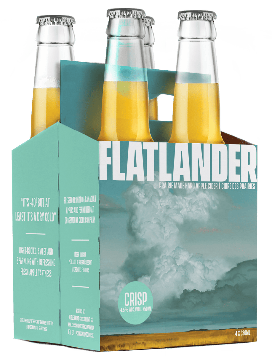 FLATLANDER CRISP CIDER 4 BOTTLES – HORSEMAN